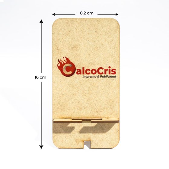 Porta Celular de MDF Personalizado - Soporte Madera | Calco Cris